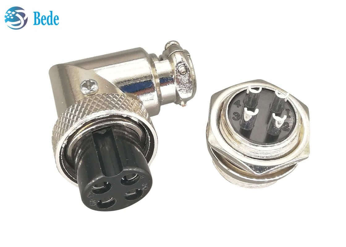 항공기 Gx16 4 핀 커넥터 세트 플러그와 소켓 장비 팔꿈치 패널 마운트 연결기